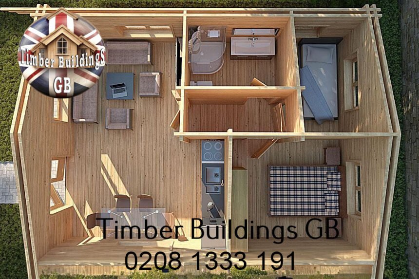 Log Cabin Twin Skin Bramcote 6m x 8m / 19.68ft x 26.24ft ...